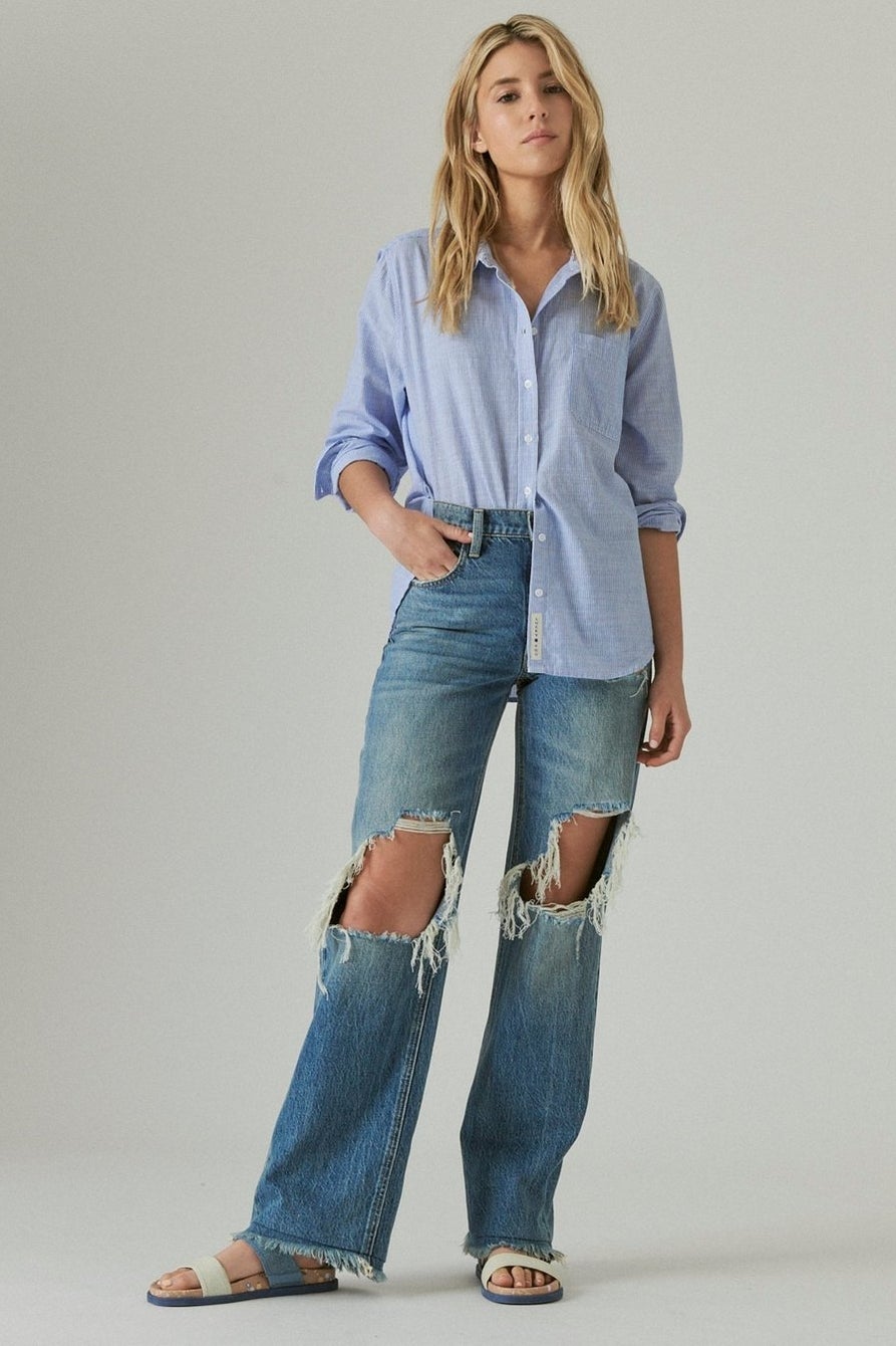 Lucky Brand + High Rise Wide Leg