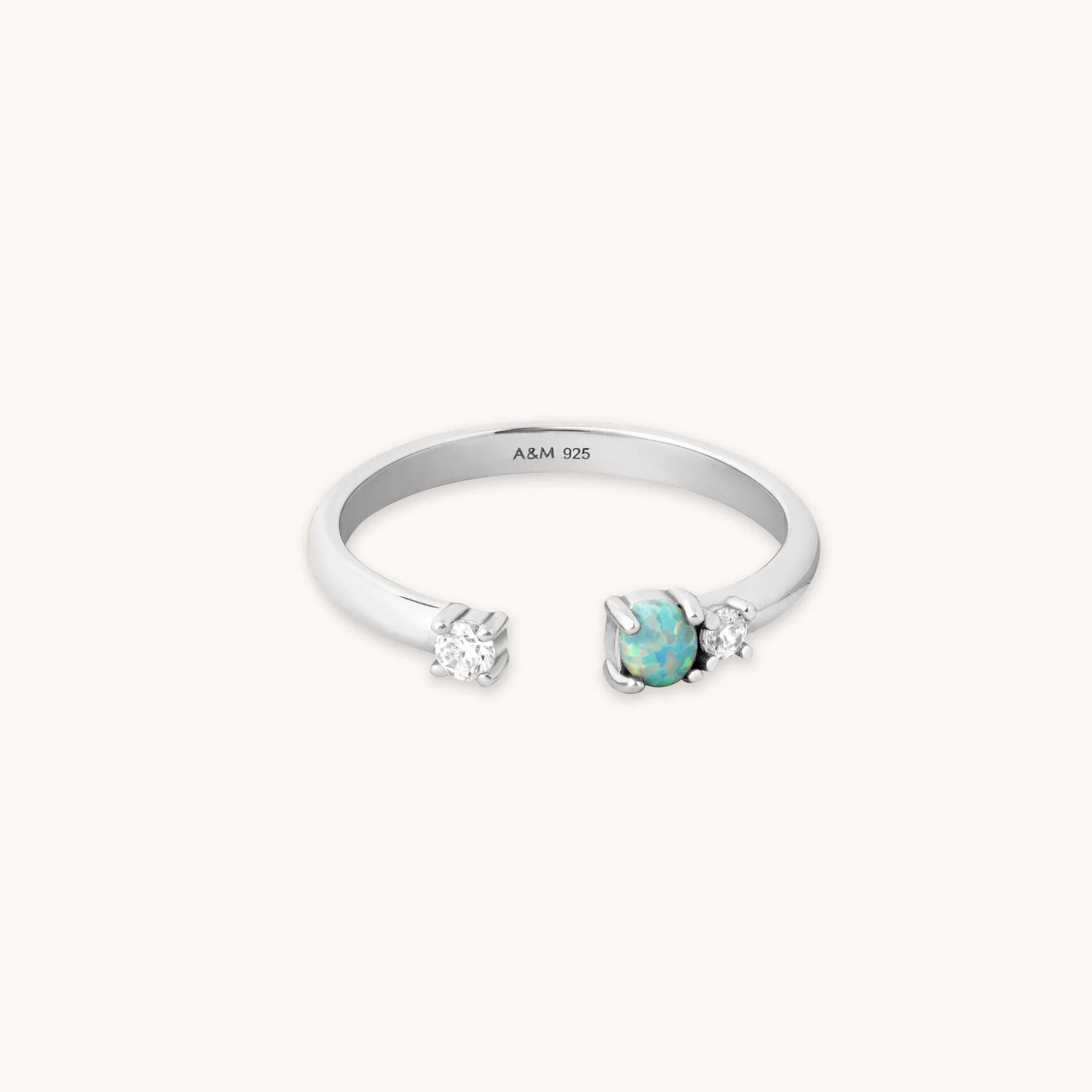 Astrid & Miyu + Aura Opal Ring in Silver