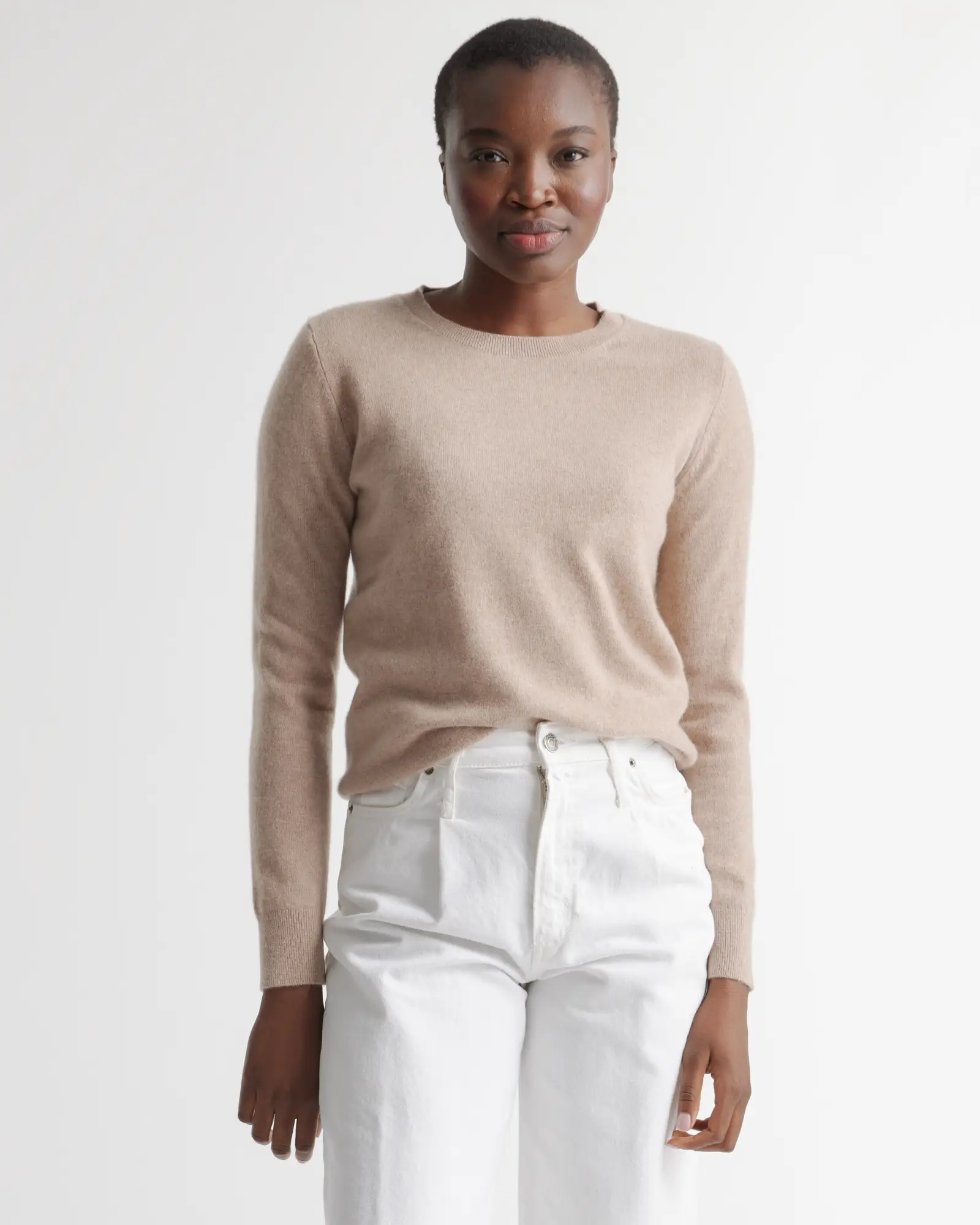 Quince + Mongolian Cashmere Crewneck Sweater