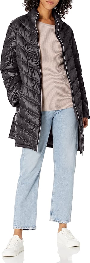 Calvin Klein + Chevron Quilted Packable Down Jacket