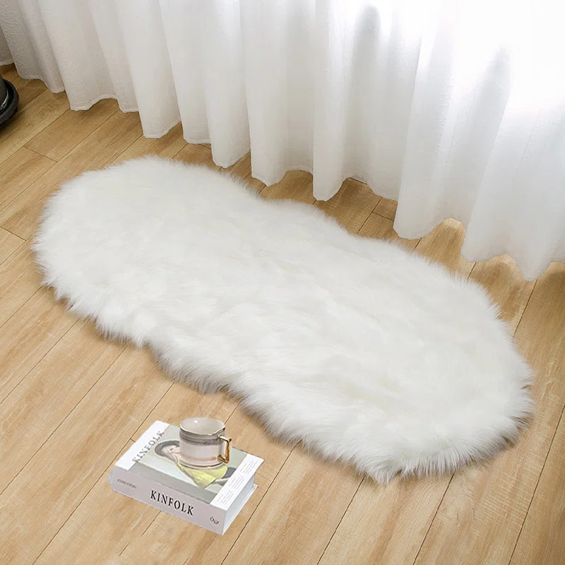 Everly Quinn + Vannak Handmade White Rug