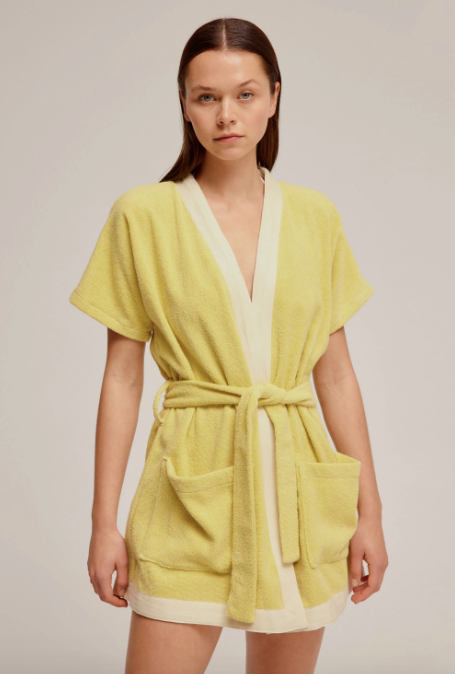 Venroy + Venroy Woven Terry Border Robe