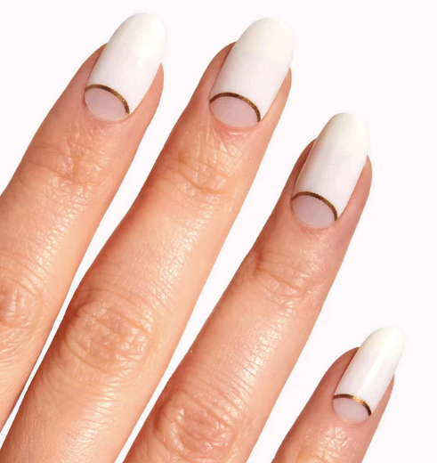 I Tried The Vintage Half Moon Manicure And Its So Chic