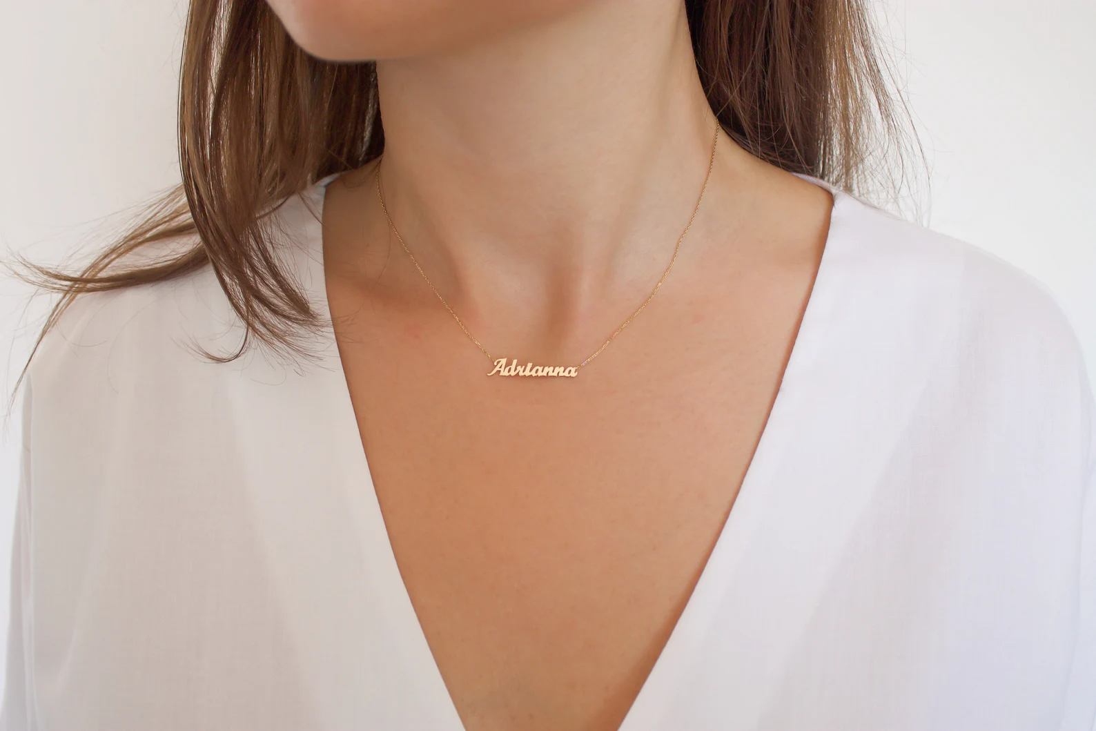 YourNamesJewelry + 14k Solid Gold Name Necklace