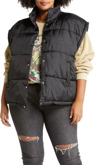 BP. + Snap Front Puffer Vest