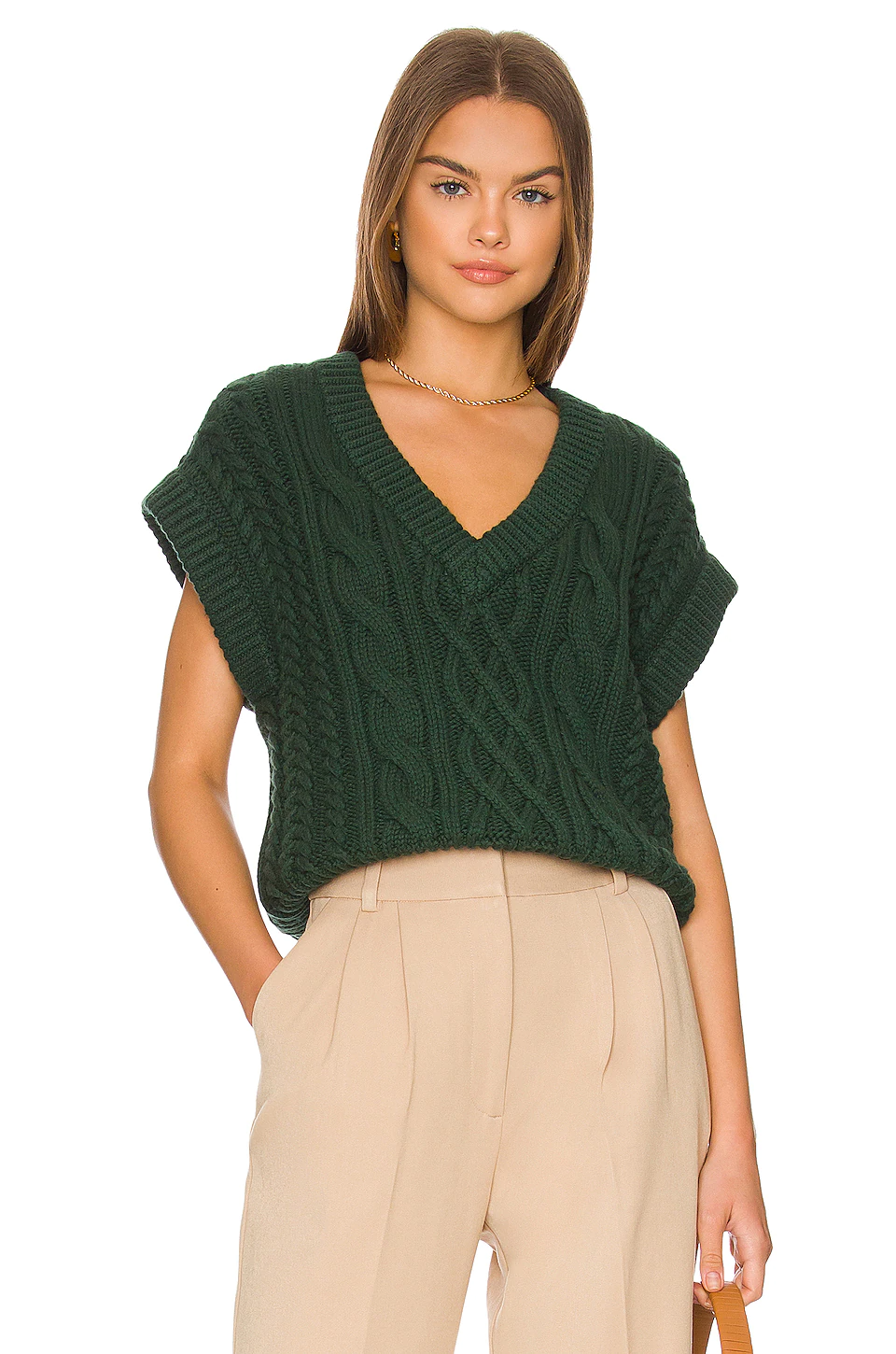 Shona Joy + Eva Cable Vest