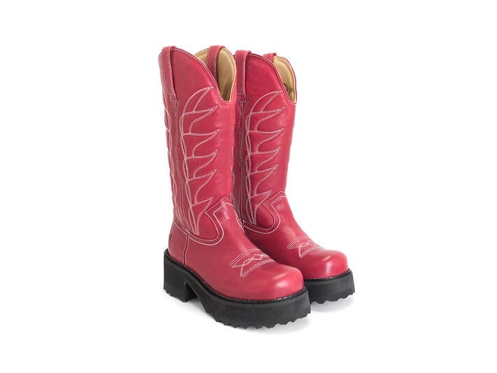 John Fluevog + Cowboy High Platform Boots