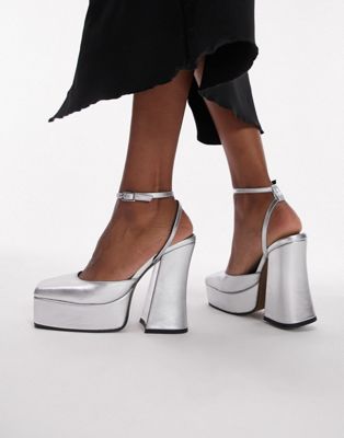 Topshop + Leather Two Part Platform