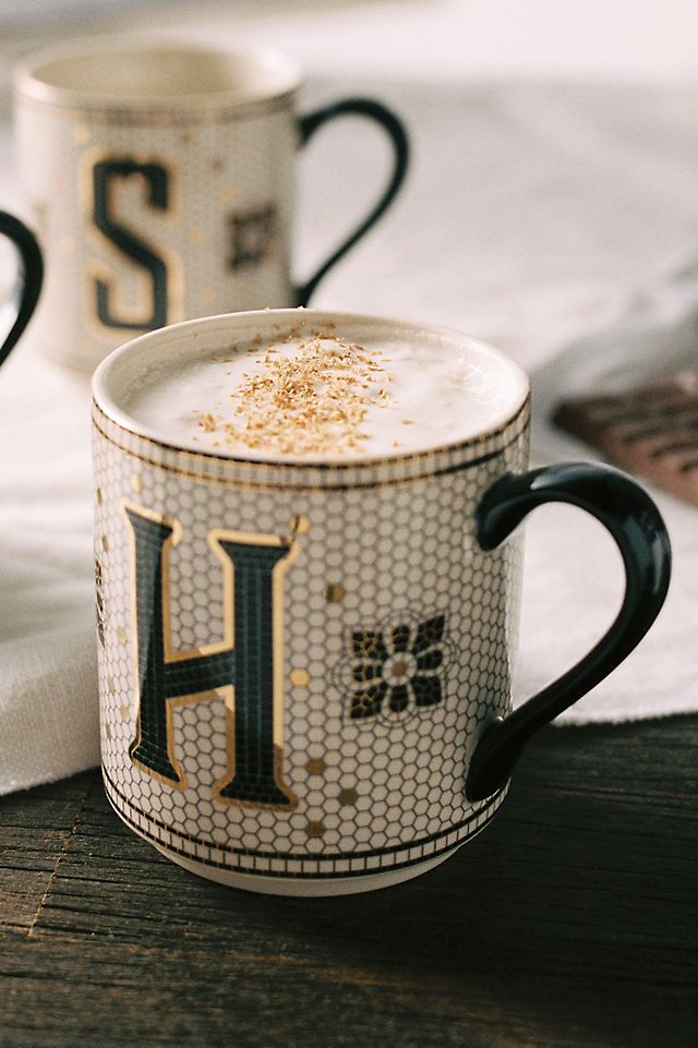 Anthropologie + Tiled Margot Monogram Mug