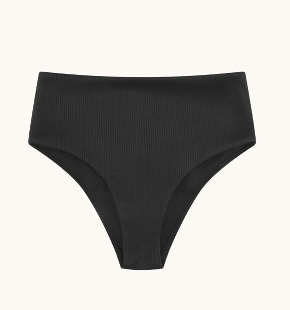 Scarlet + Leakproof Luxe High Waist Ribbed Bikini Bottoms