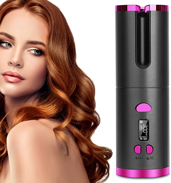 CAIFU + Automatic Hair Curler – Cordless Curling Iron