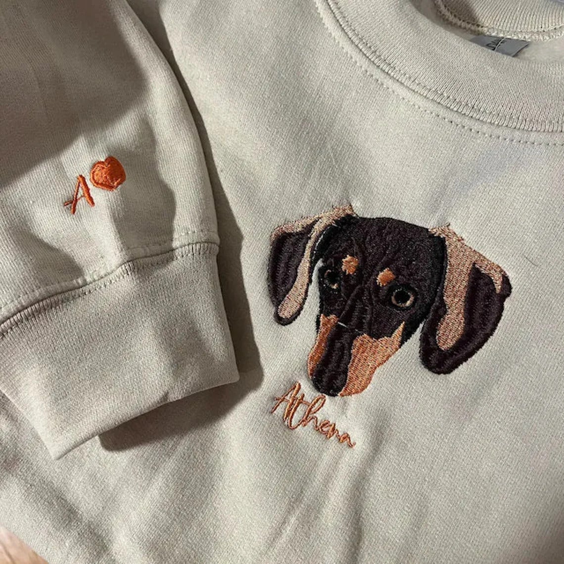 Lisa Hedger Design + Custom Embroidered Cartoon Pet Sweater