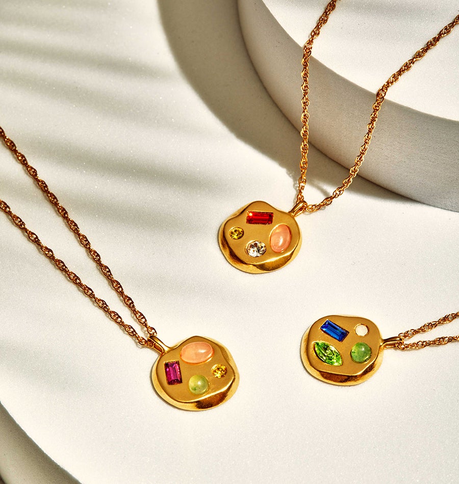 Birthdate + Custom Gold Birthdate Pendant