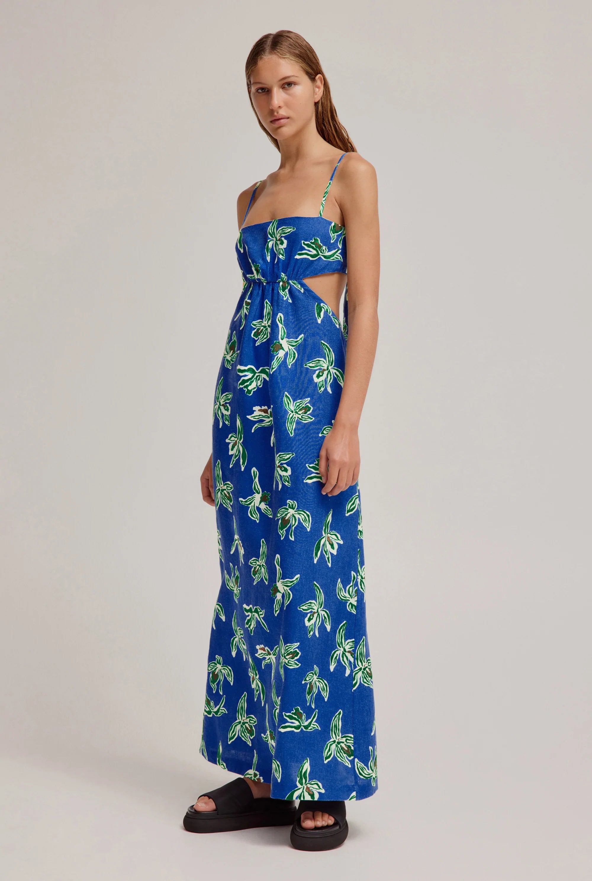 Venroy + Tie Back Maxi Dress