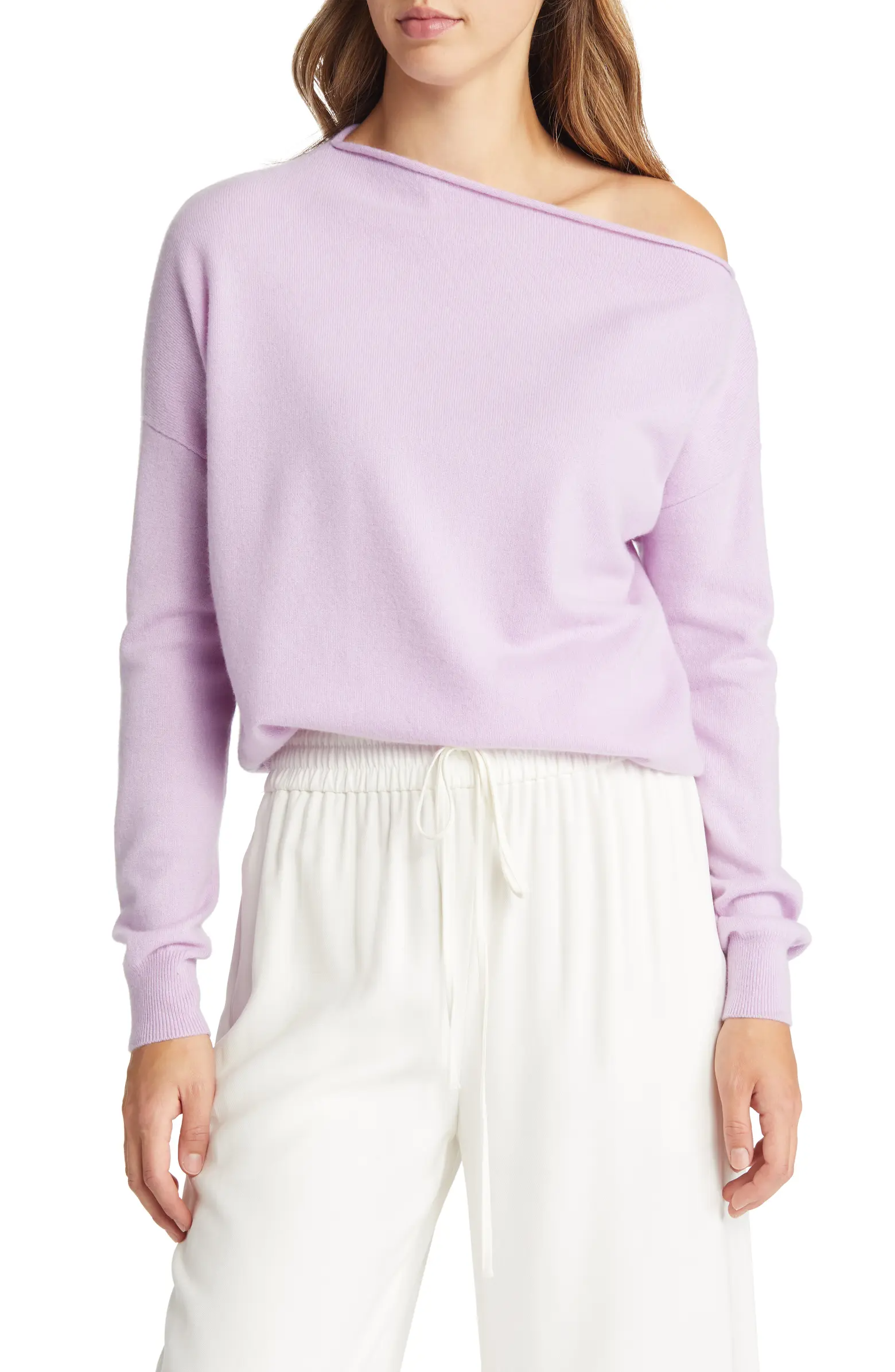 Nordstrom + Off the Shoulder Cashmere Sweater