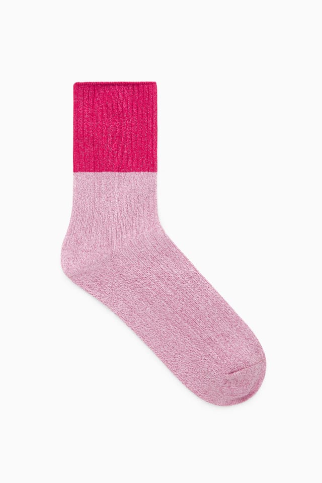 COS + Colour-Block Lurex Ankle Socks COS + Colour-Block Lurex Ankle Socks