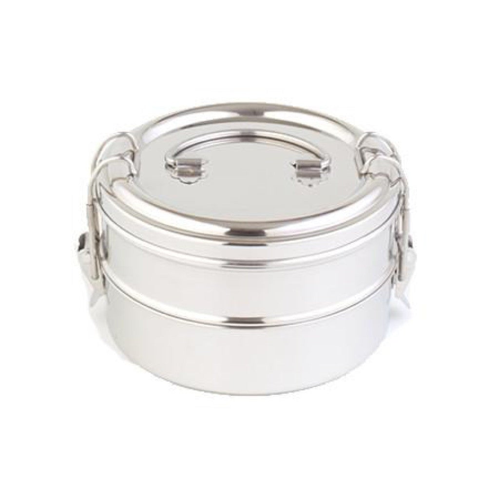 Green Essentials + Round Double Layer Bento Box Mini