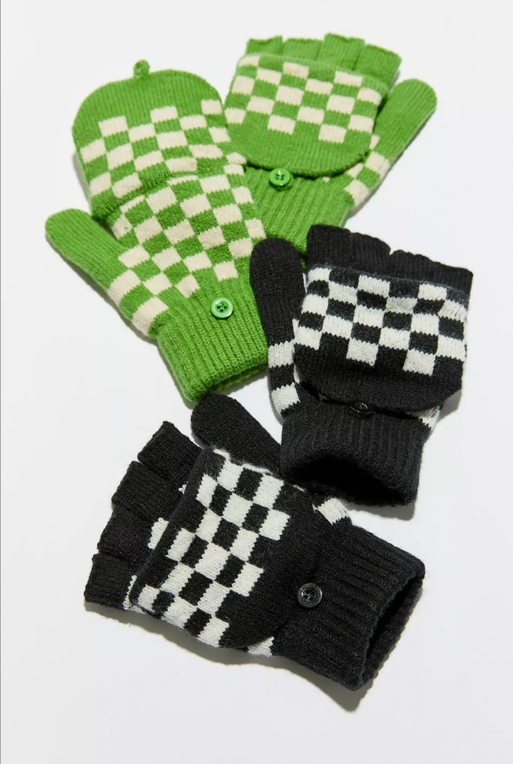 Urban Outfitters + Checkered Convertible Glove