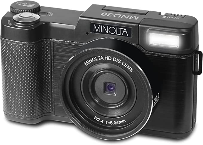 Minolta + MND30 30 MP / 2.7K Ultra HD Digital Camera