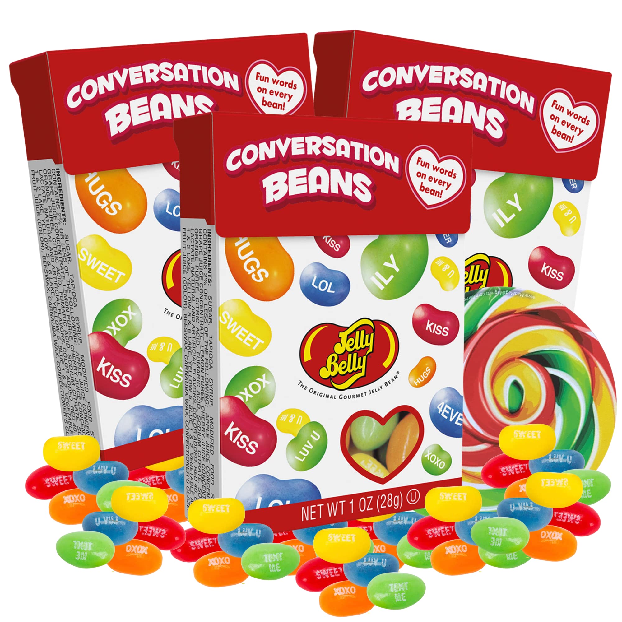 Jelly Belly + Candy Conversation Jelly Beans (Pack of 3)