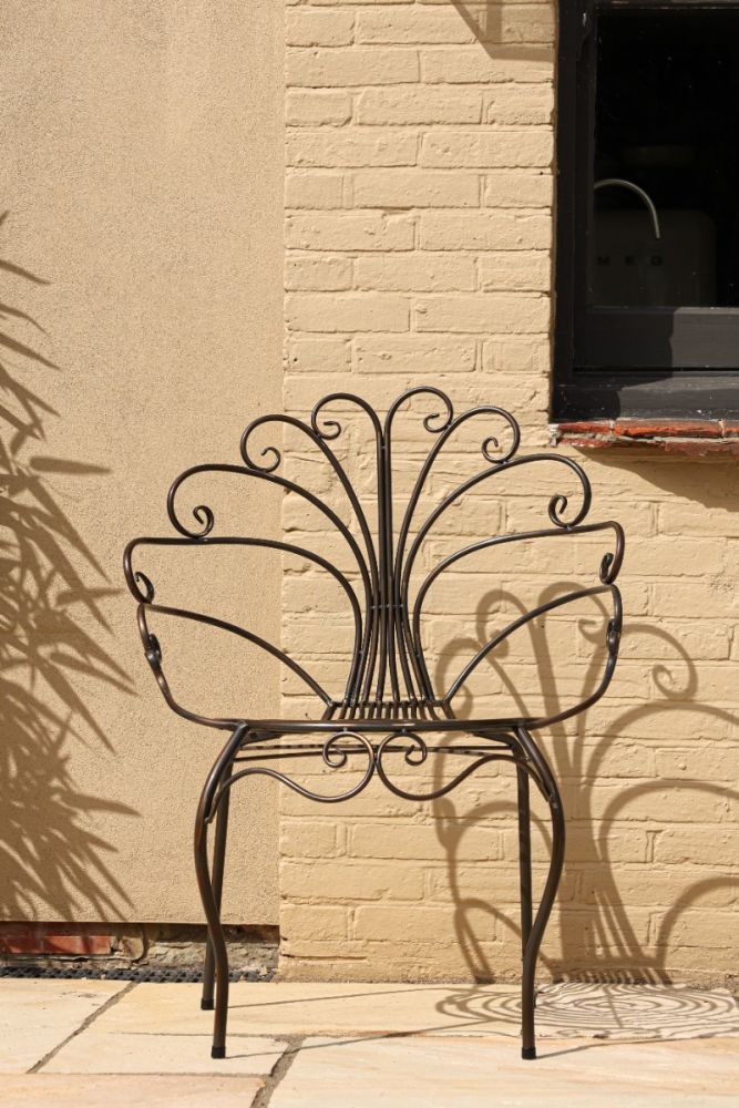 Rockett St George + Distressed Style Metal Chair