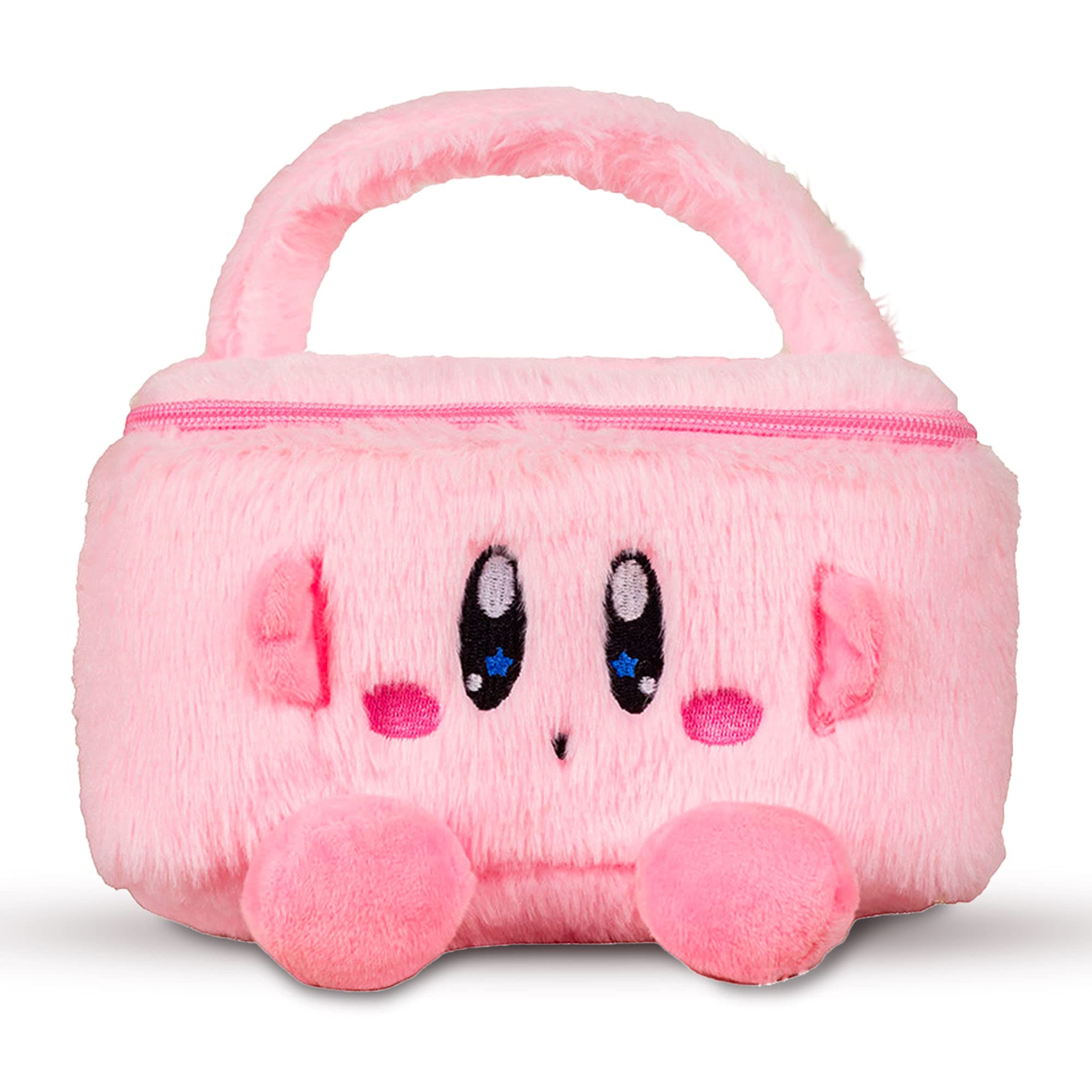 JoeRita + Pink Plush Portable Travel Cosmetic Case