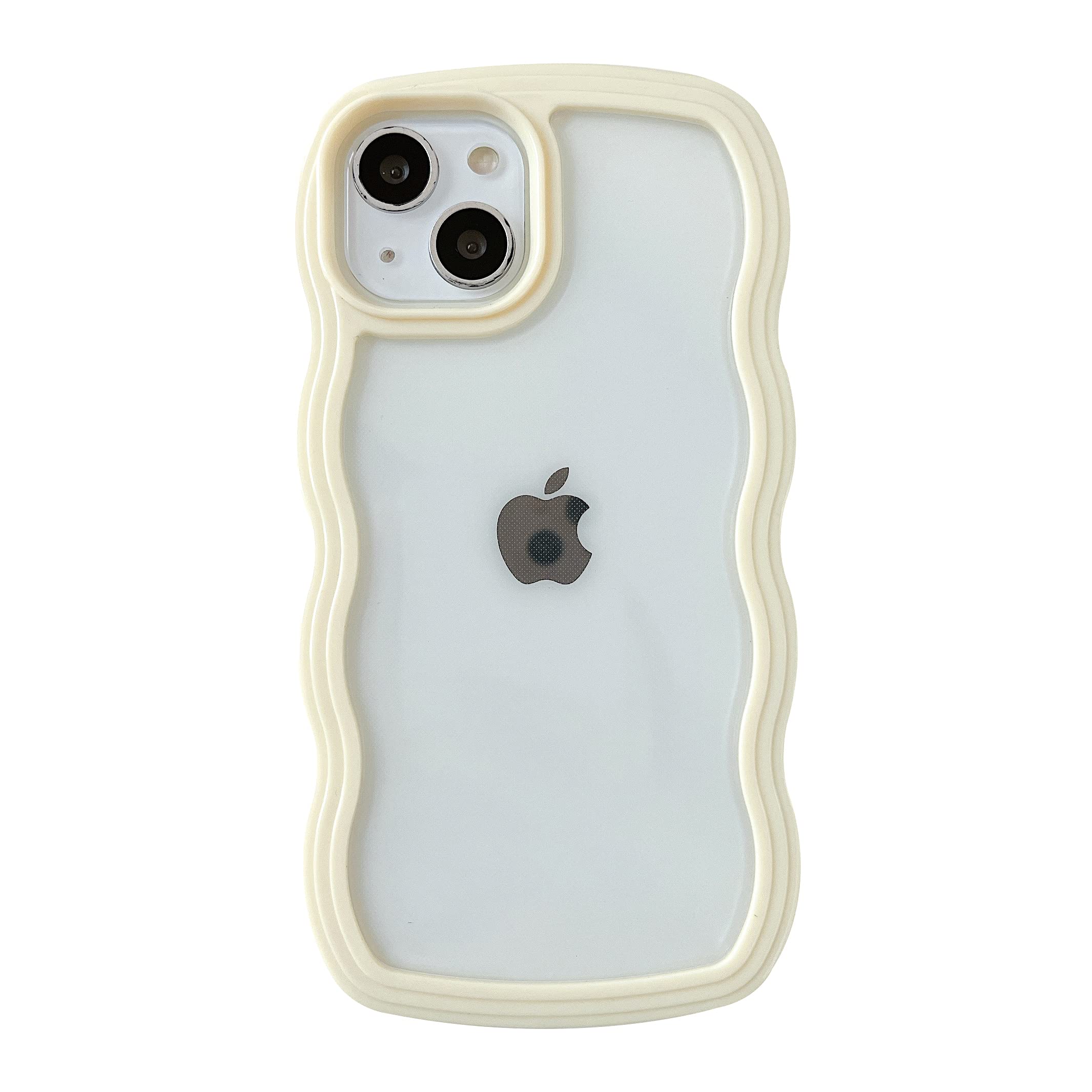 Caseative + Cute Curly Wave Frame Shape Shockproof iPhone Case