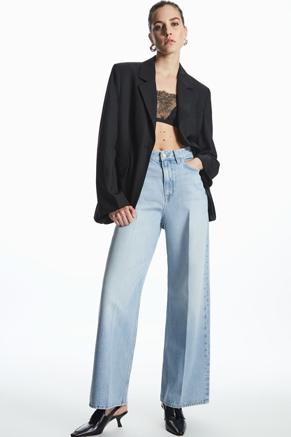 COS + STRAIGHT-LEG FULL-LENGTH JEANS