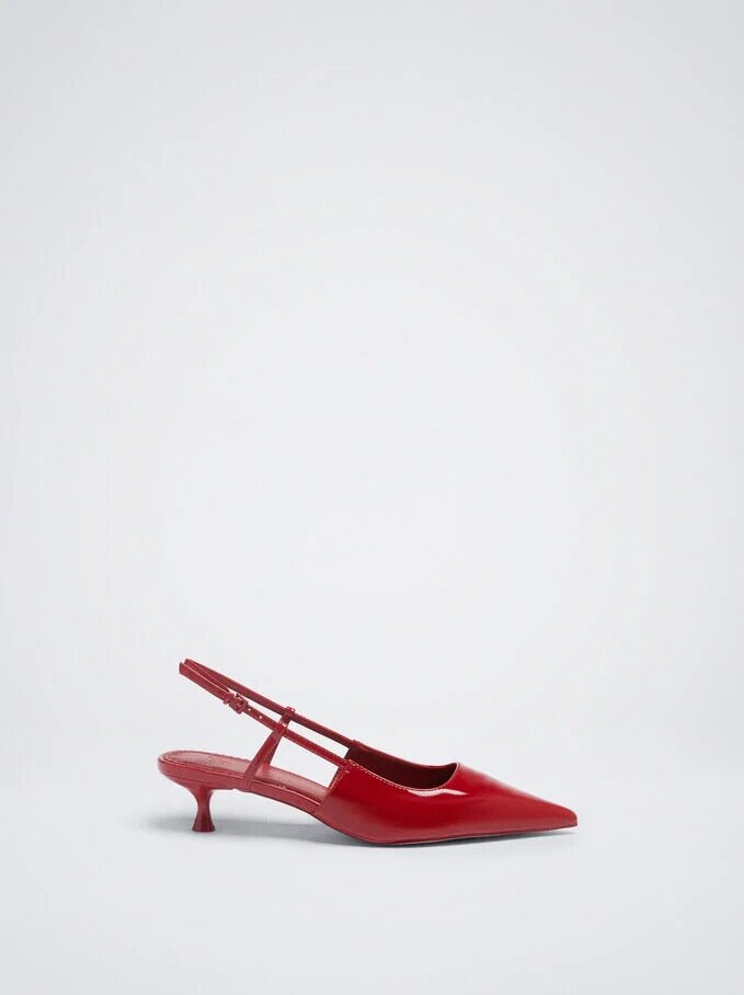 Parfois + Patent Finish Slingback High Heel Shoes