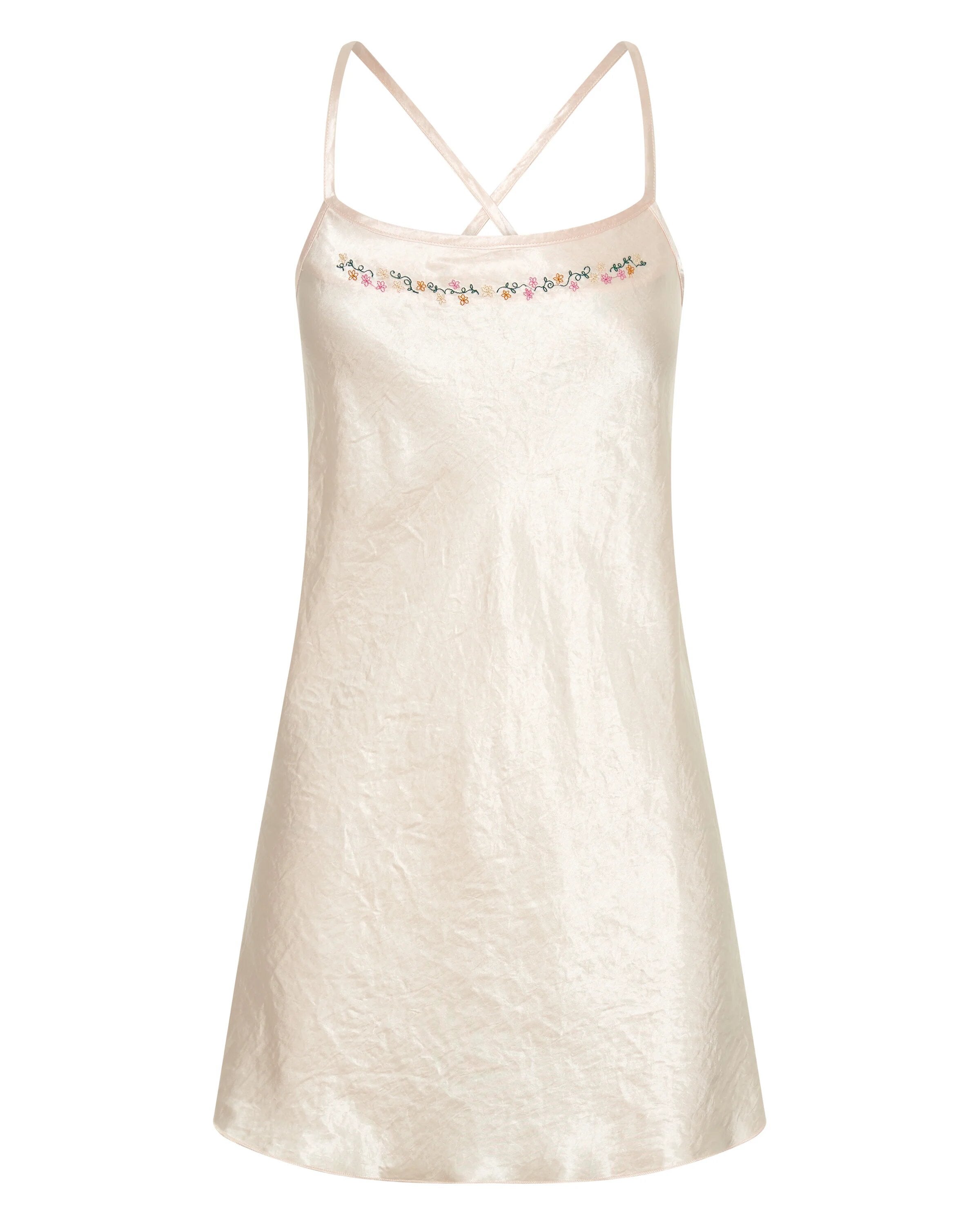 Highrack Studios + Posy Slip Dress Mini — Blush
