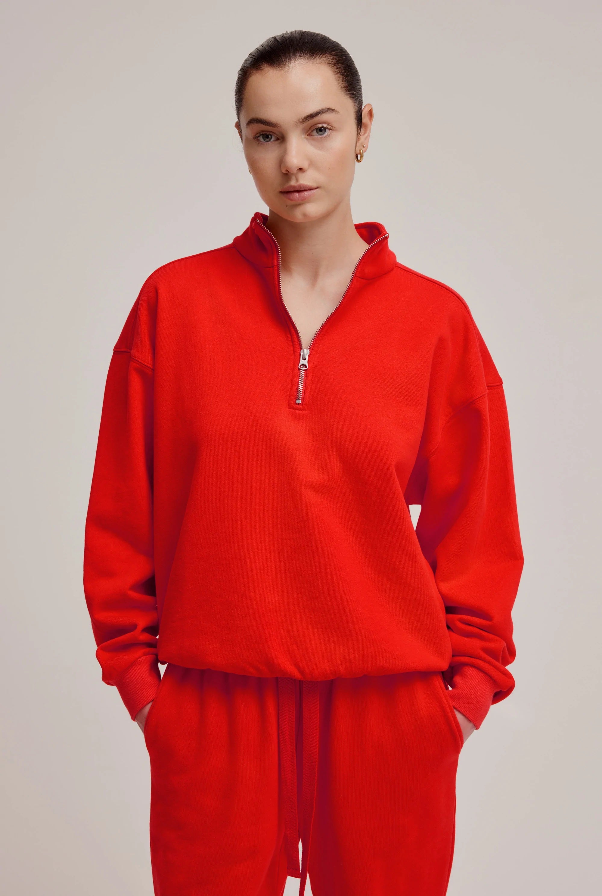 Venroy + Unisex Track Zip Sweater