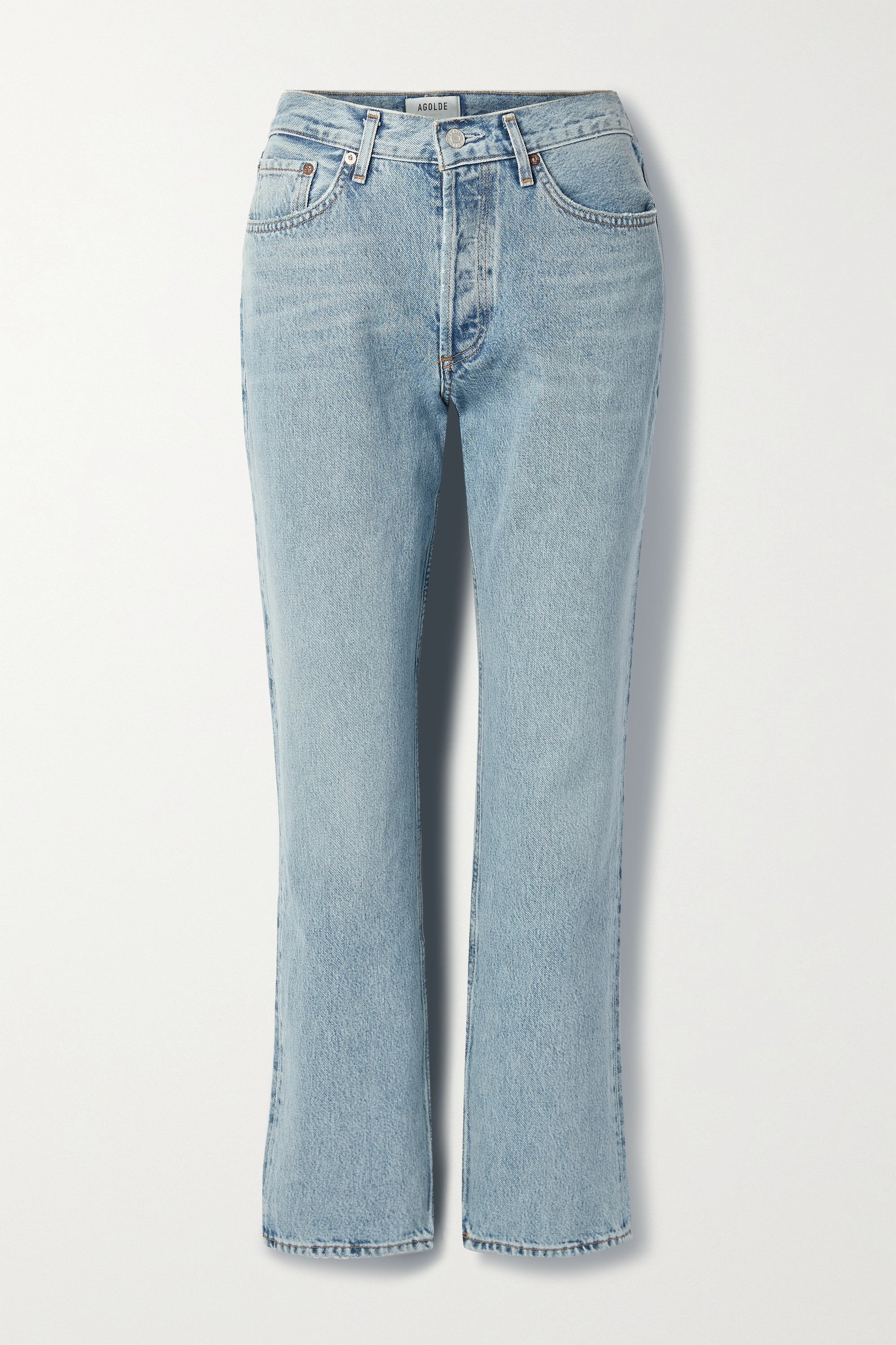 Agolde + Lana Straight-Leg Organic Jeans