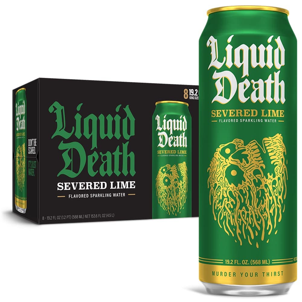 Liquid Death + Sparkling Water, Severed Lime (8-Pack)