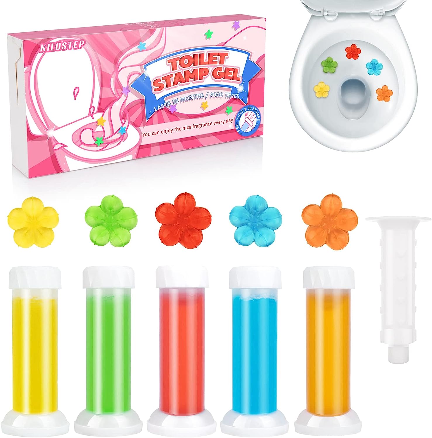 KILOSTEP + Flower Toilet Gel Stamp