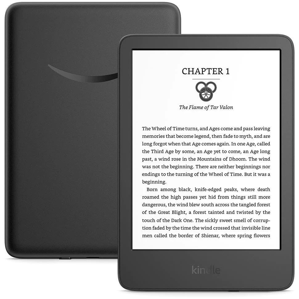 Kindle + Kindle 6″ with Built-in Light 16GB