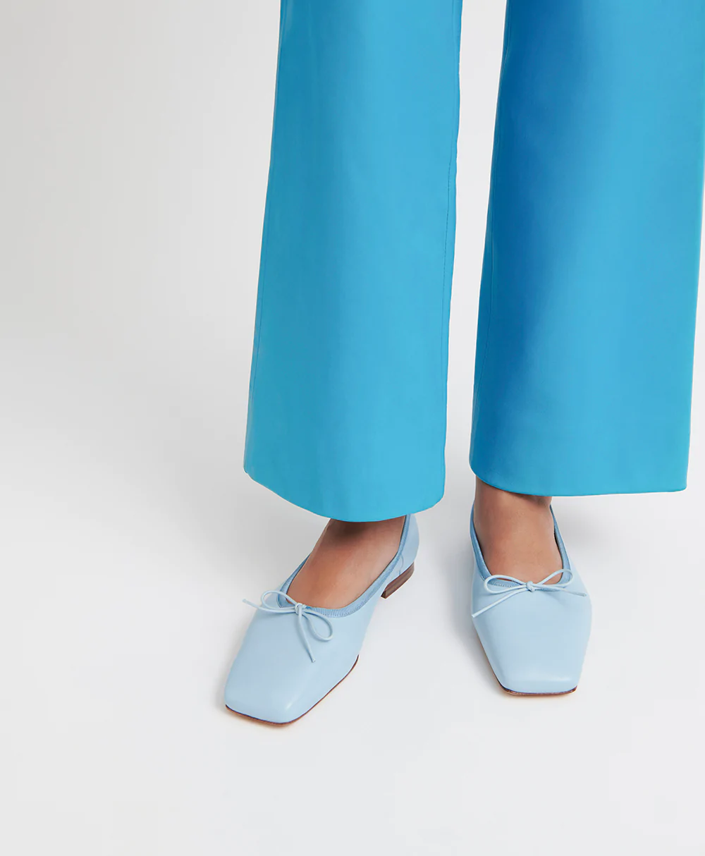 Mansur Gavriel + Square Toe Ballerina Flat