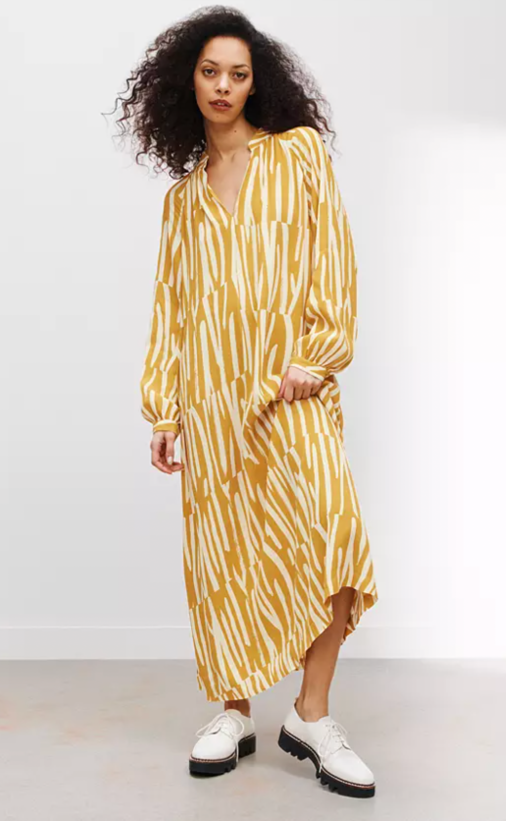 Kin + Kimono Stripe Midi Dress