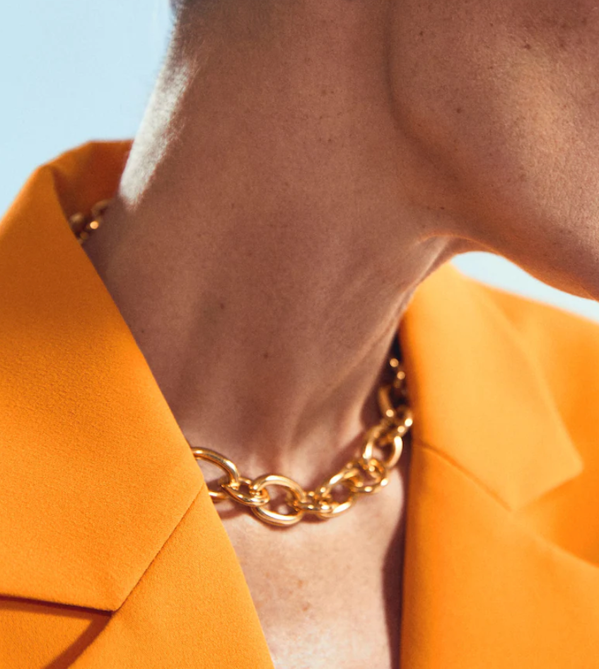 Mango + Bead Chain Necklace