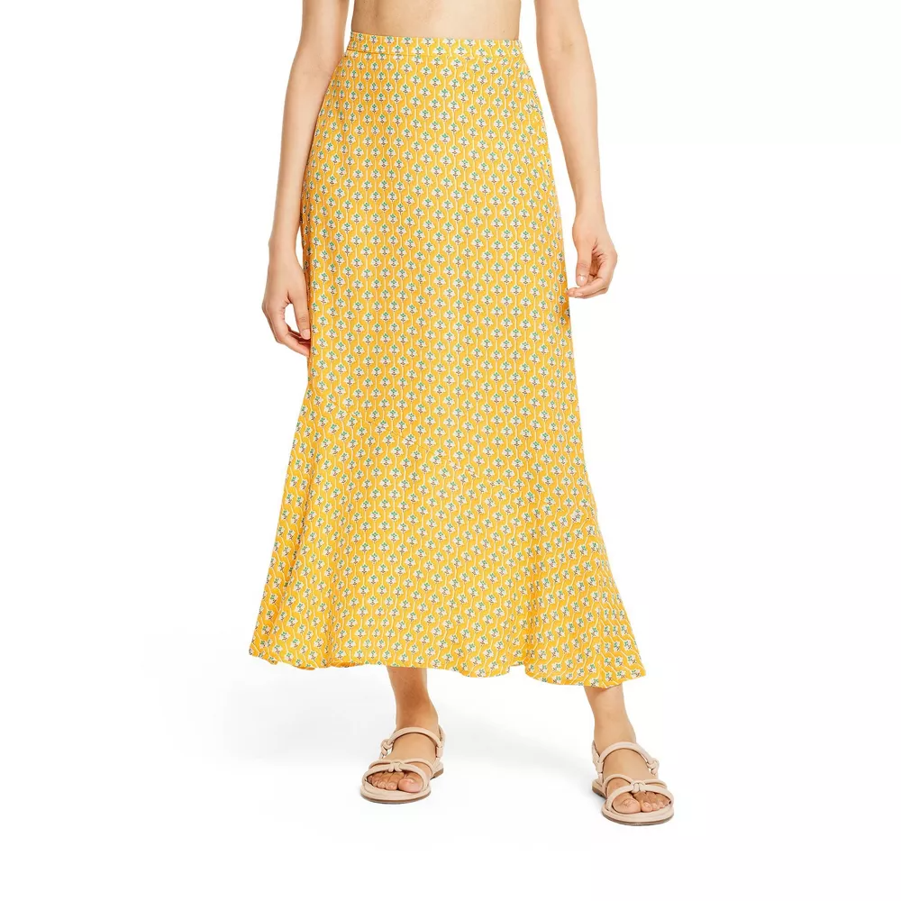RHODE x Target + Dainty Lotus Print Midi Skirt