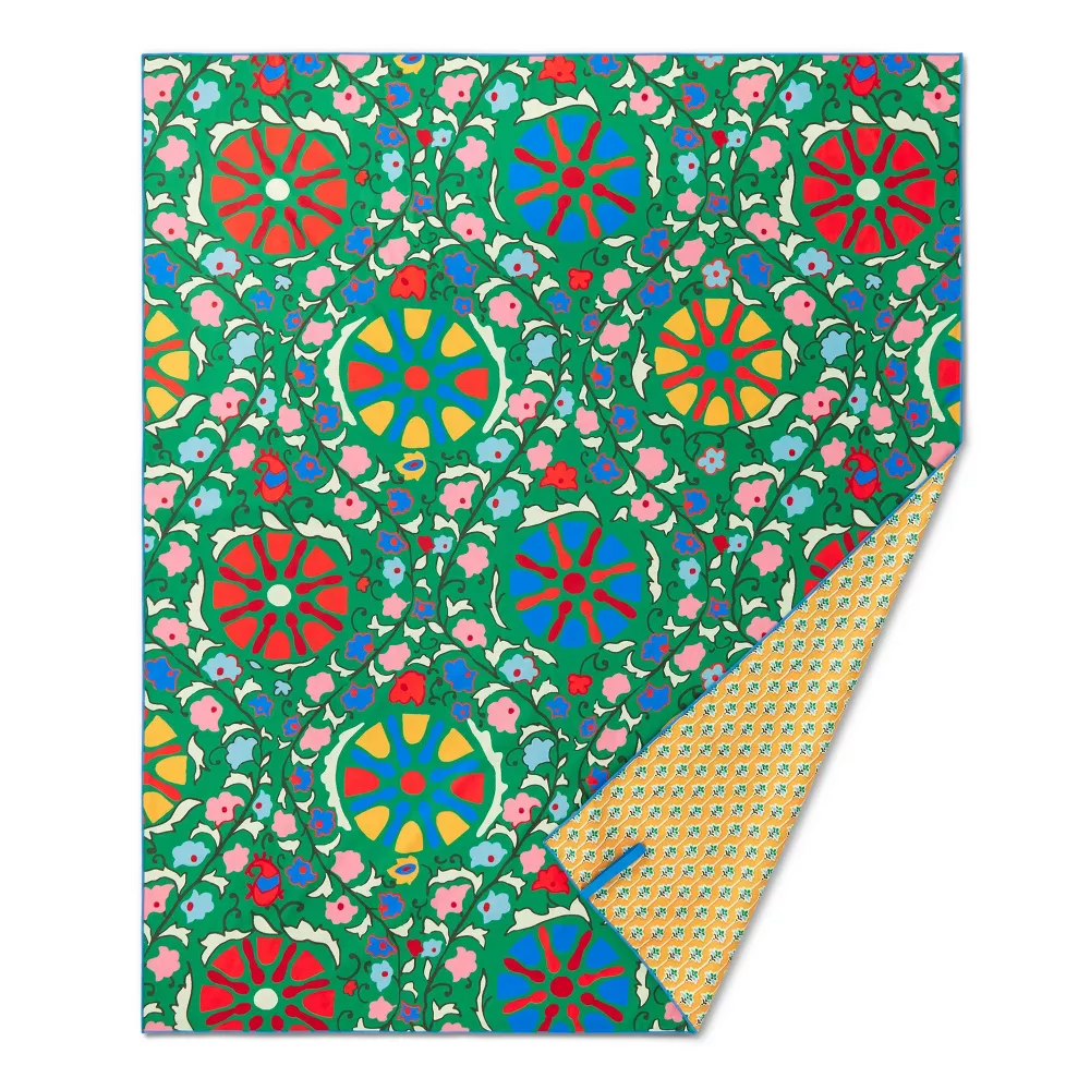 RHODE x Target + Oversized Zinnia/Dainty Lotus Print Microfiber Beach Towel