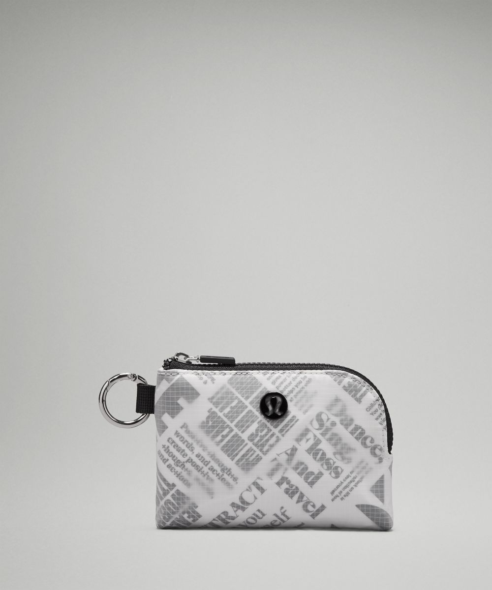 Lululemon + Clippable Card Pouch Manifesto Print