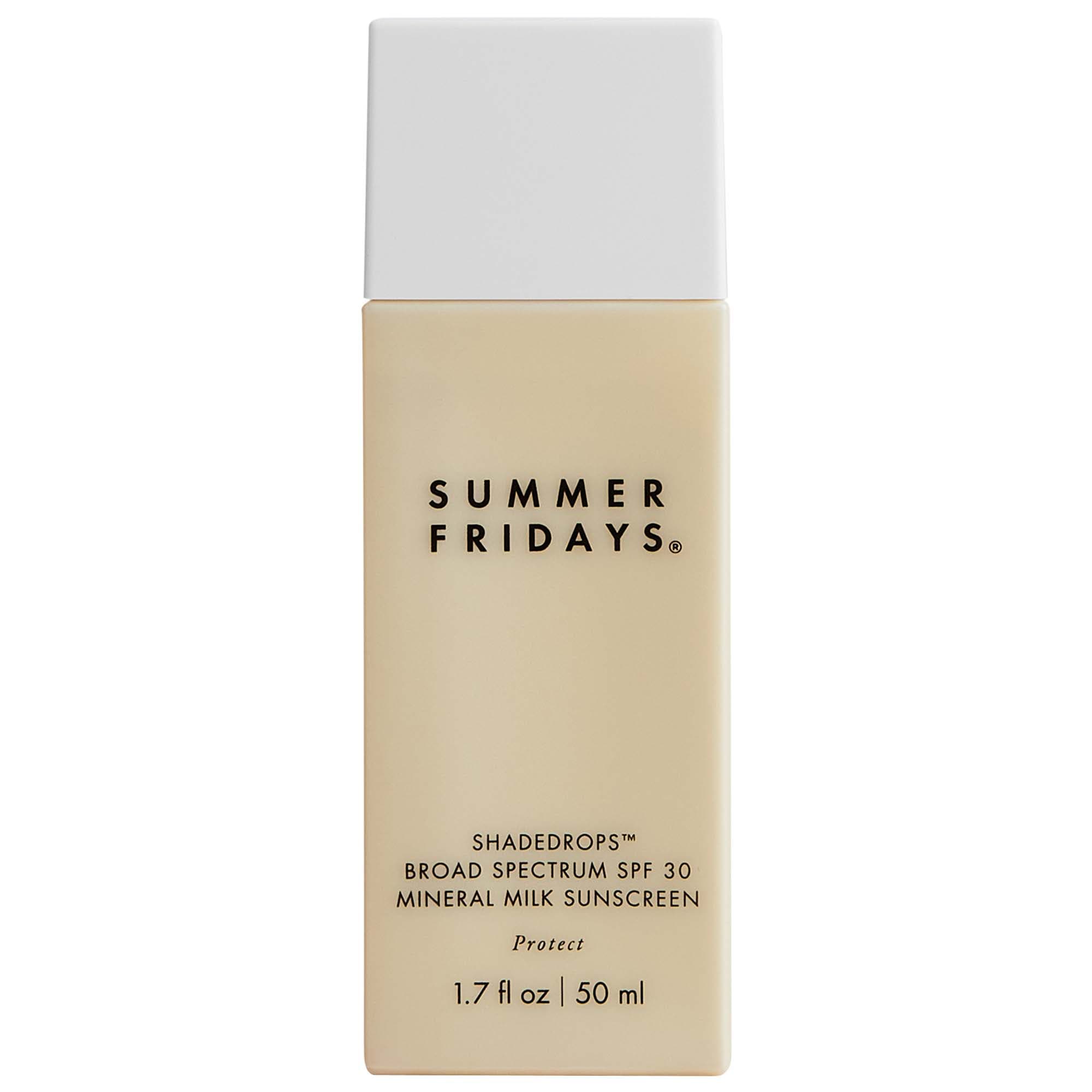 Summer Fridays + ShadeDrops Broad Spectrum SPF 30 Mineral Milk Sunscreen