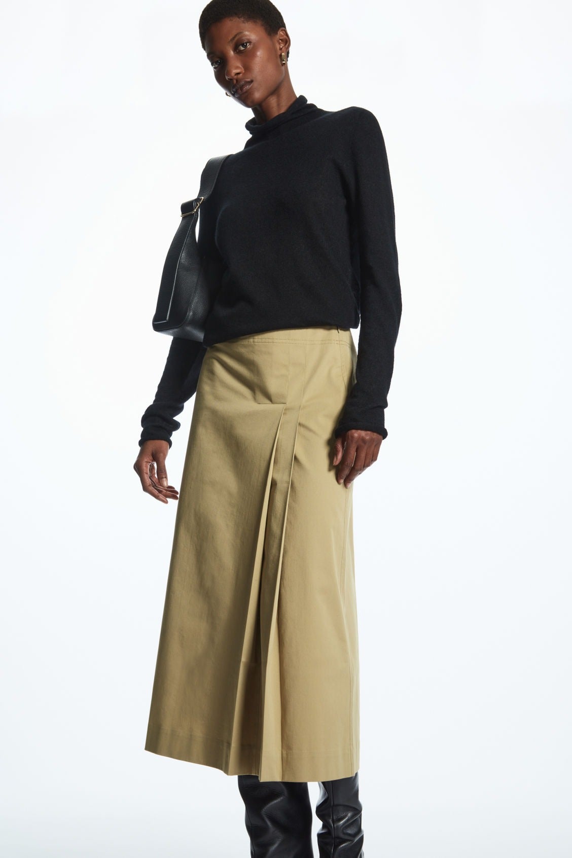 COS + Pleated Midi Wrap Skirt