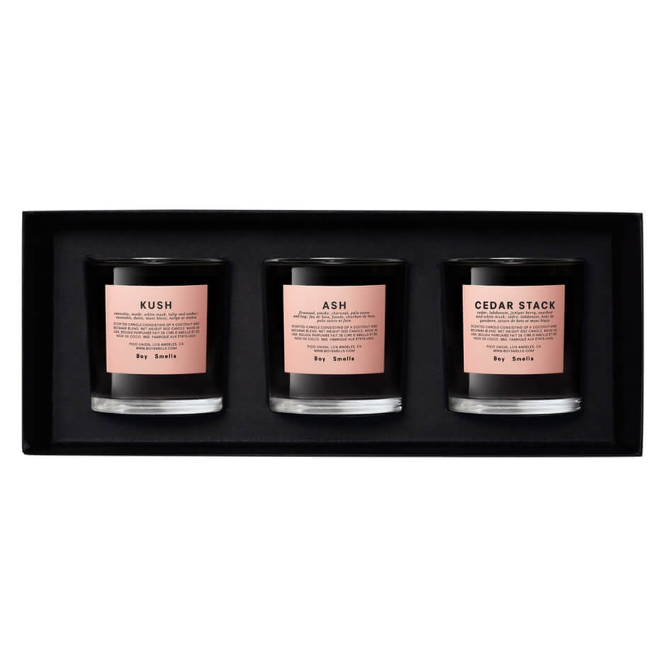 Boy Smells + Boy Smells Kush Ash Cedar Stack Trio