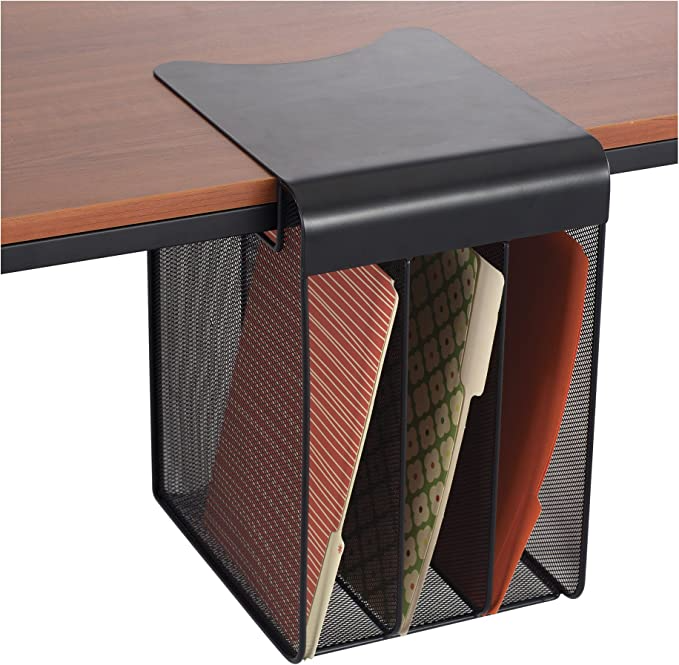 Safco + Mesh Solid Top Vertical Hanging Desk Storage