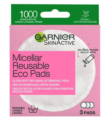 Garnier + Micellar Reusable Eco Pads