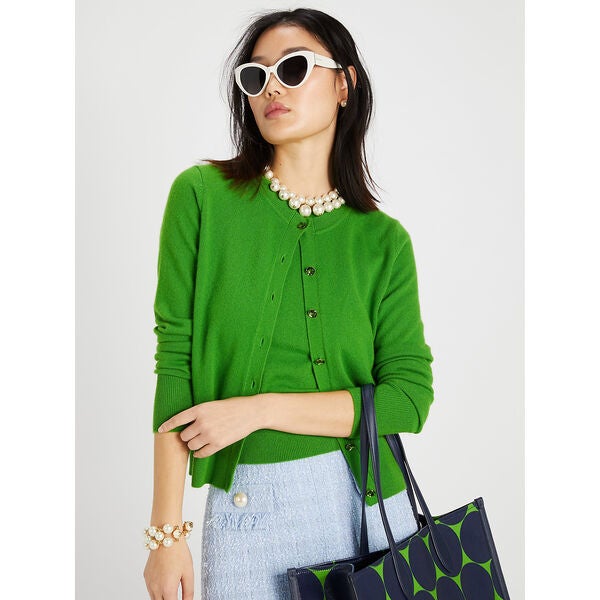 Kate Spade + Cashmere Crewneck Cardigan