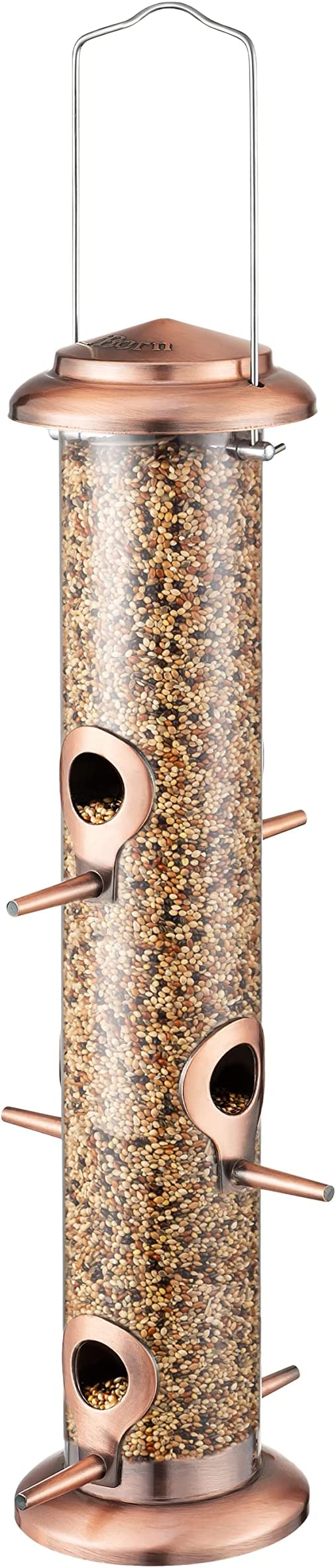 iBorn + Brushed Copper Wild Bird Feeder