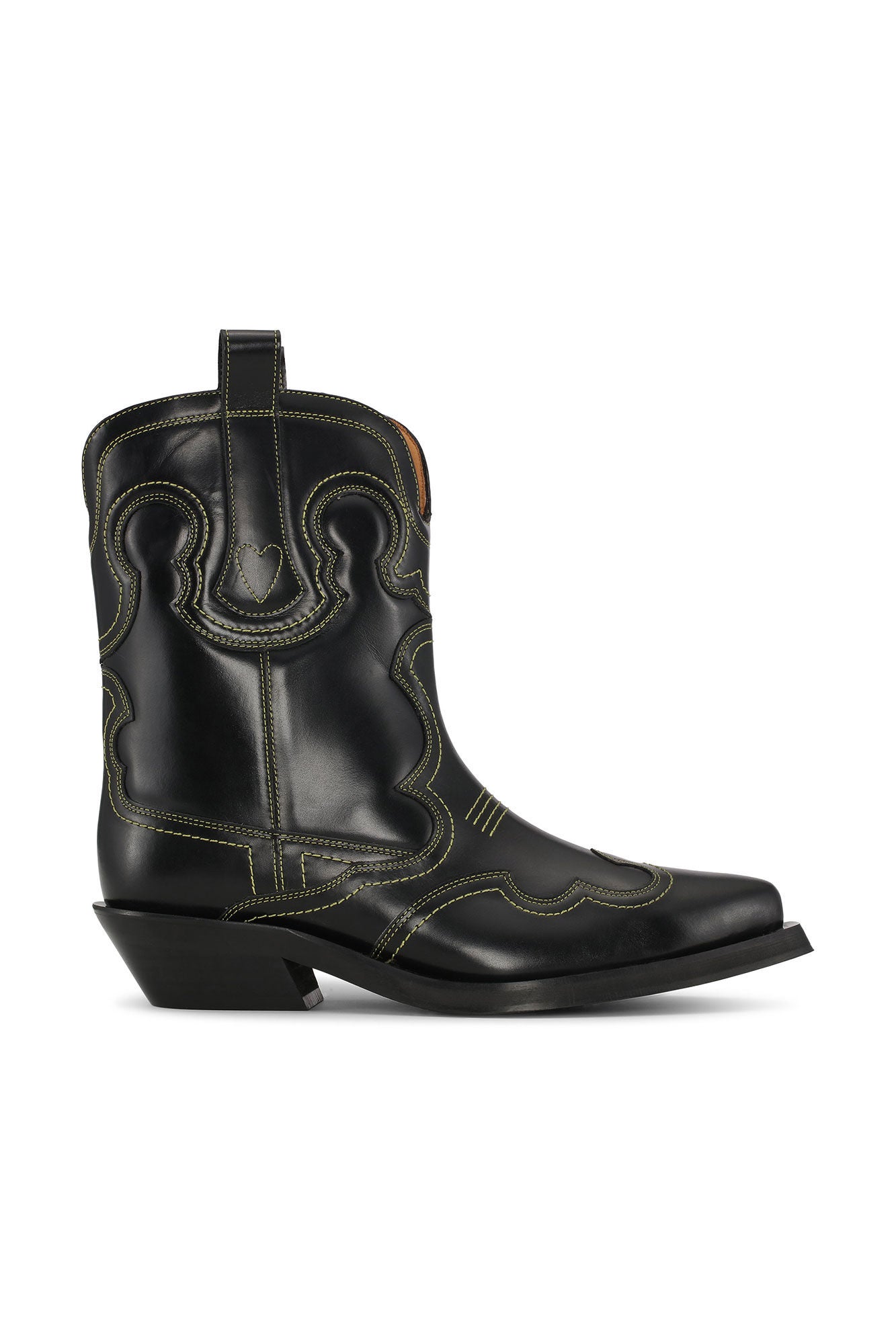 Ganni + Embroidered Western Boots