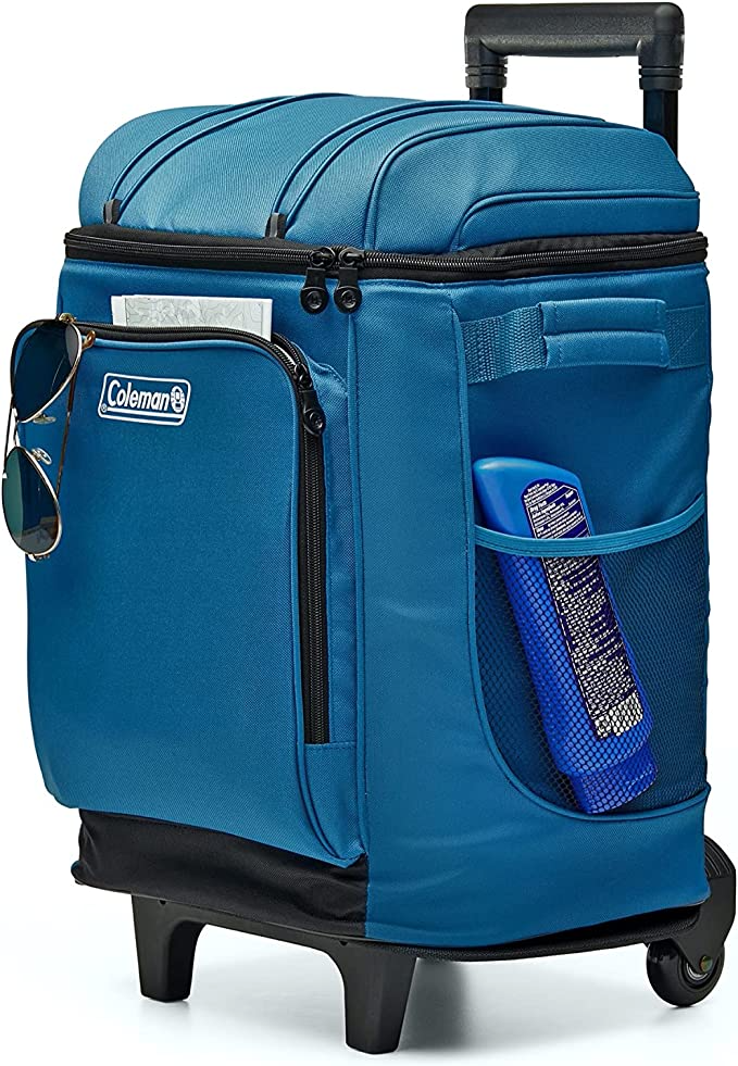 Coleman + Insulated Portable Wheeled Soft Cooler